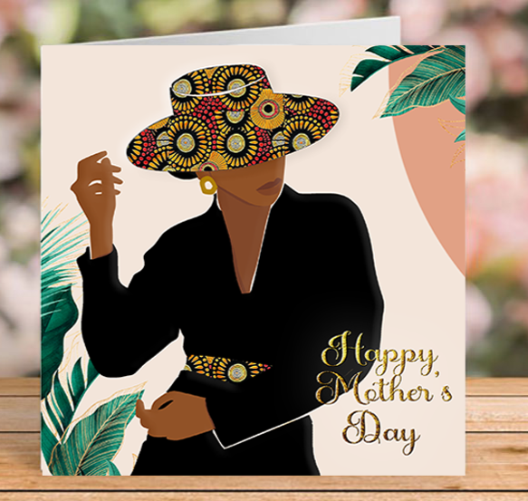 Black Woman Mother's Day Card – Elegant Treats